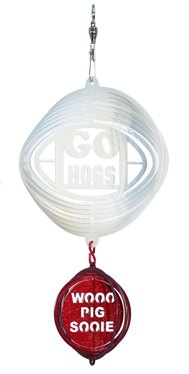 Arkansas Razorbacks Mini Swirly Metal Wind Spinner - Etsy