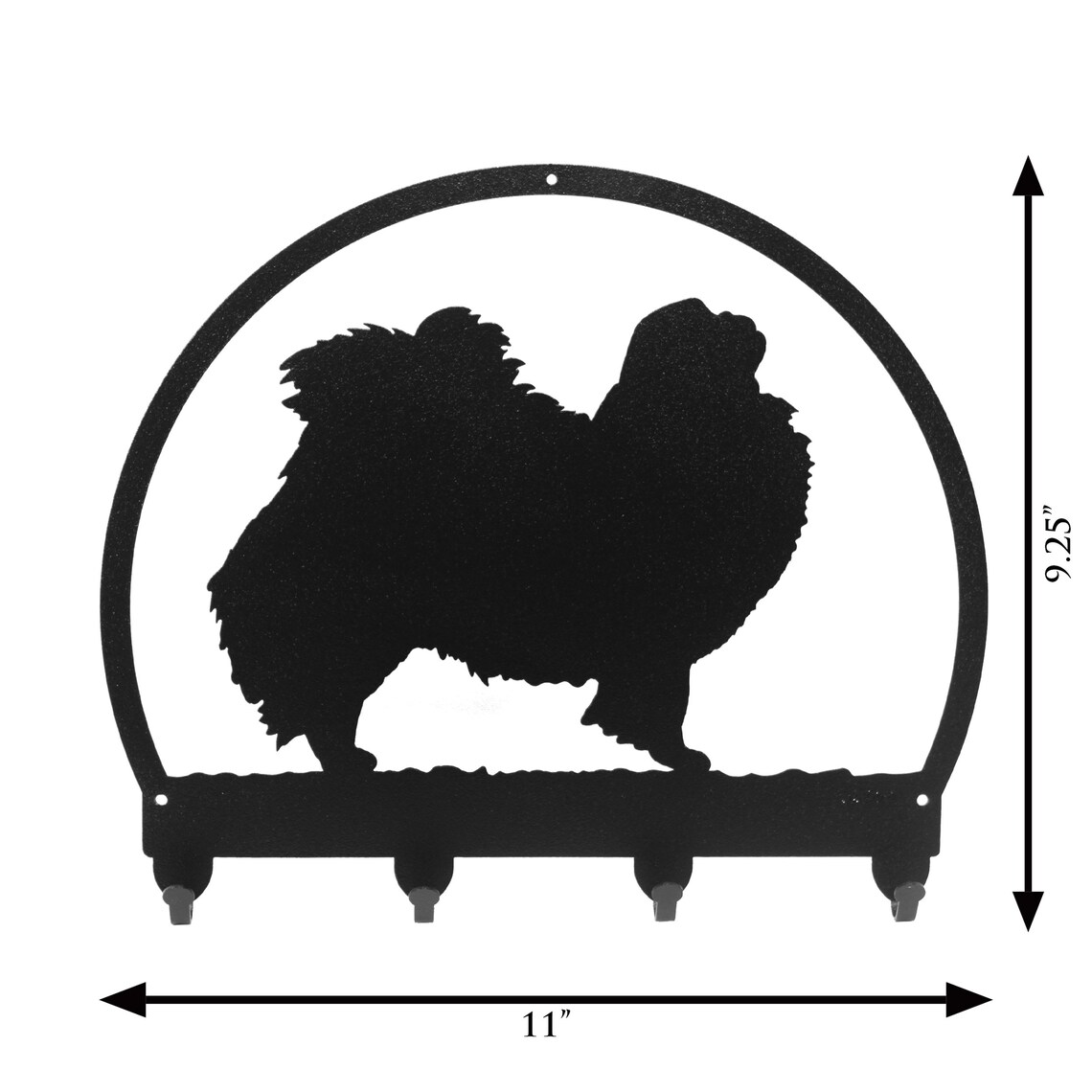 Japanese Chin Black Metal Key Chain Leash Holder Hanger - Etsy