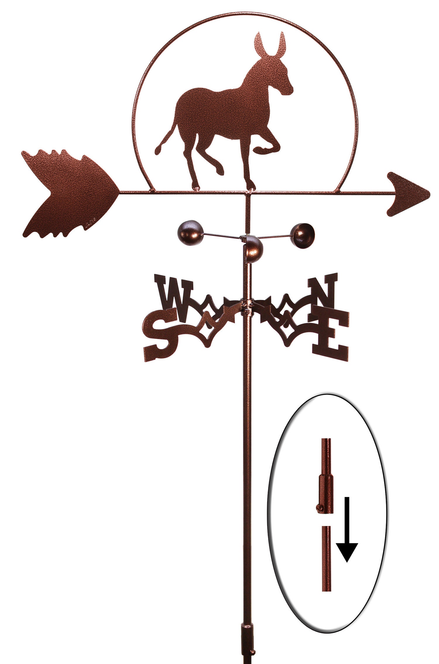 Hand Made Donkey Mule Durro Weathervane NEW - Etsy