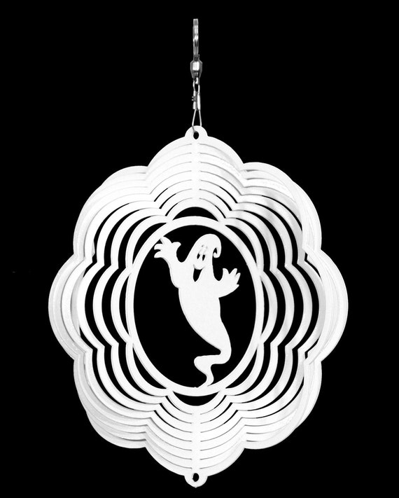 Halloween Ghost Cloud Mini Swirly Metal Wind Spinner | Etsy