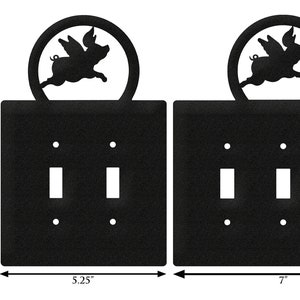 Flying Pig Piggy Light Switch Double Plate Cover - Etsy