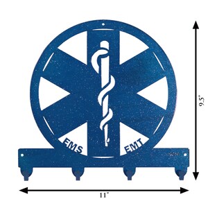 Emergency Medical Services EMS EMT Metal Key Chain Holder Hanger - Etsy