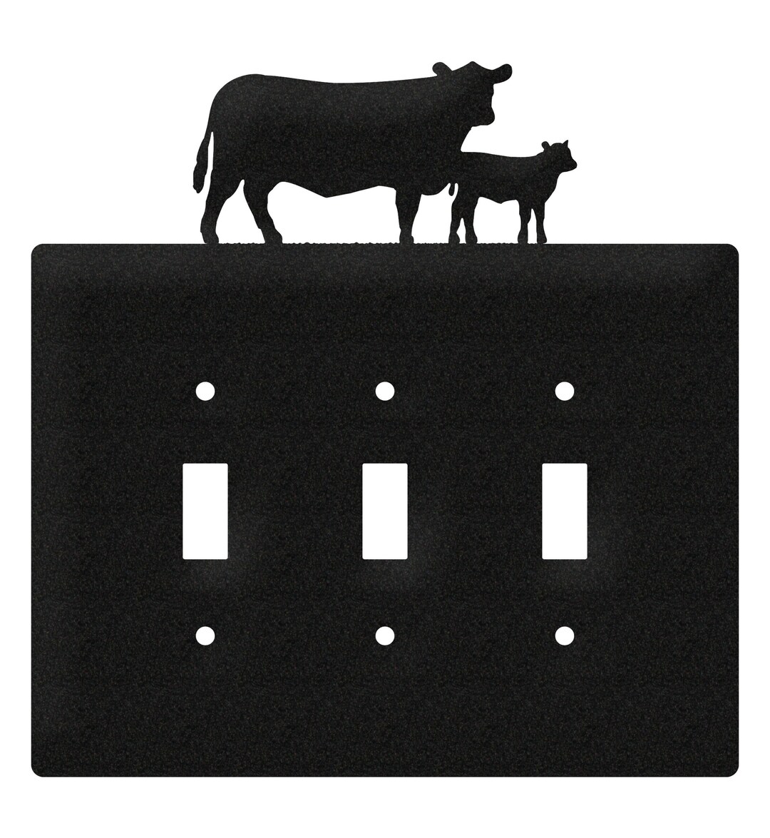 Cow and Calf Steer Light Switch Triple Plate Cover - Etsy