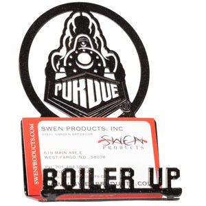 Purdue Boilermakers Metal Business Card Holder - Etsy