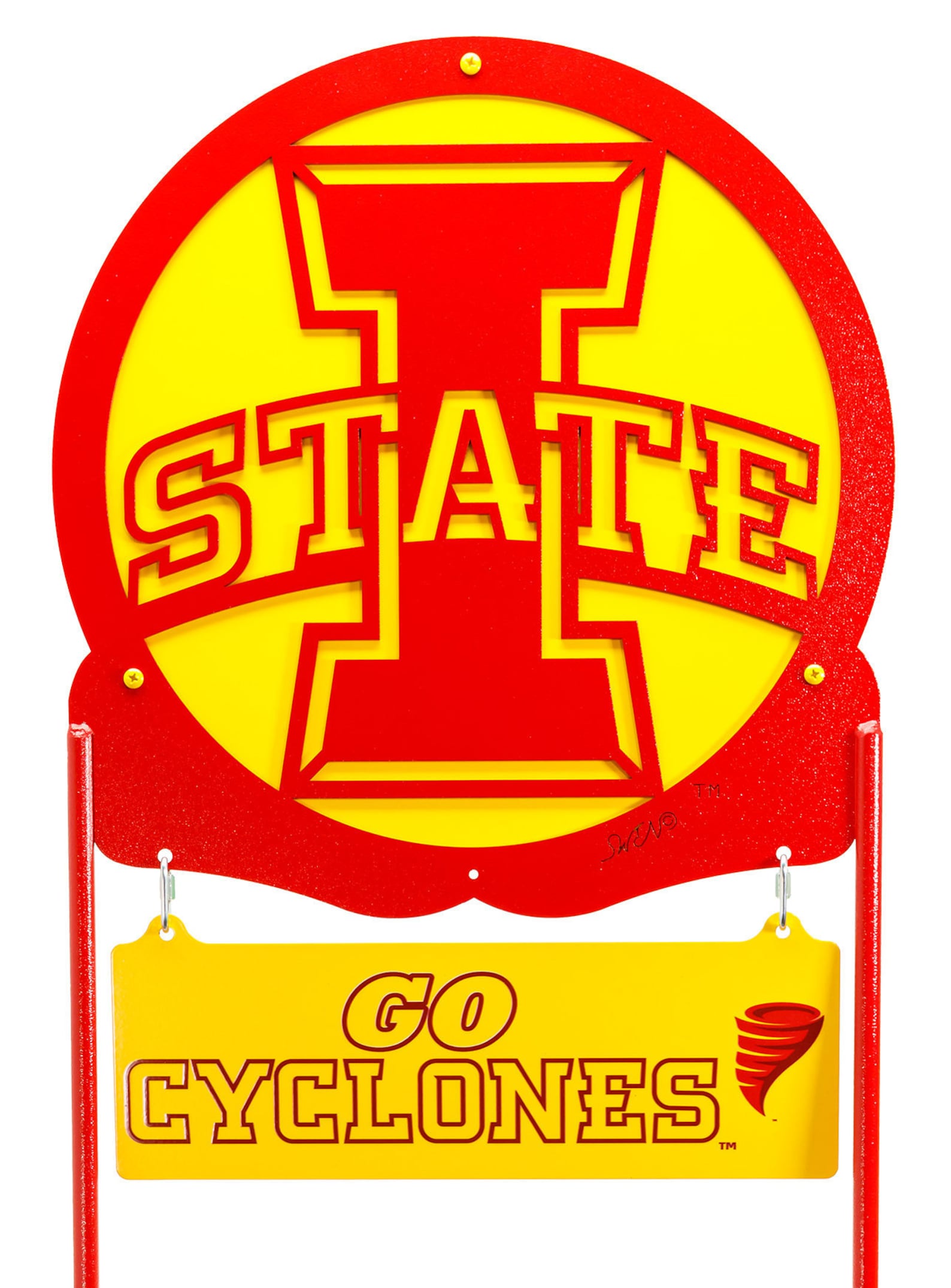 Iowa State I State Collegiate Logo Metal Yard Sign - Etsy