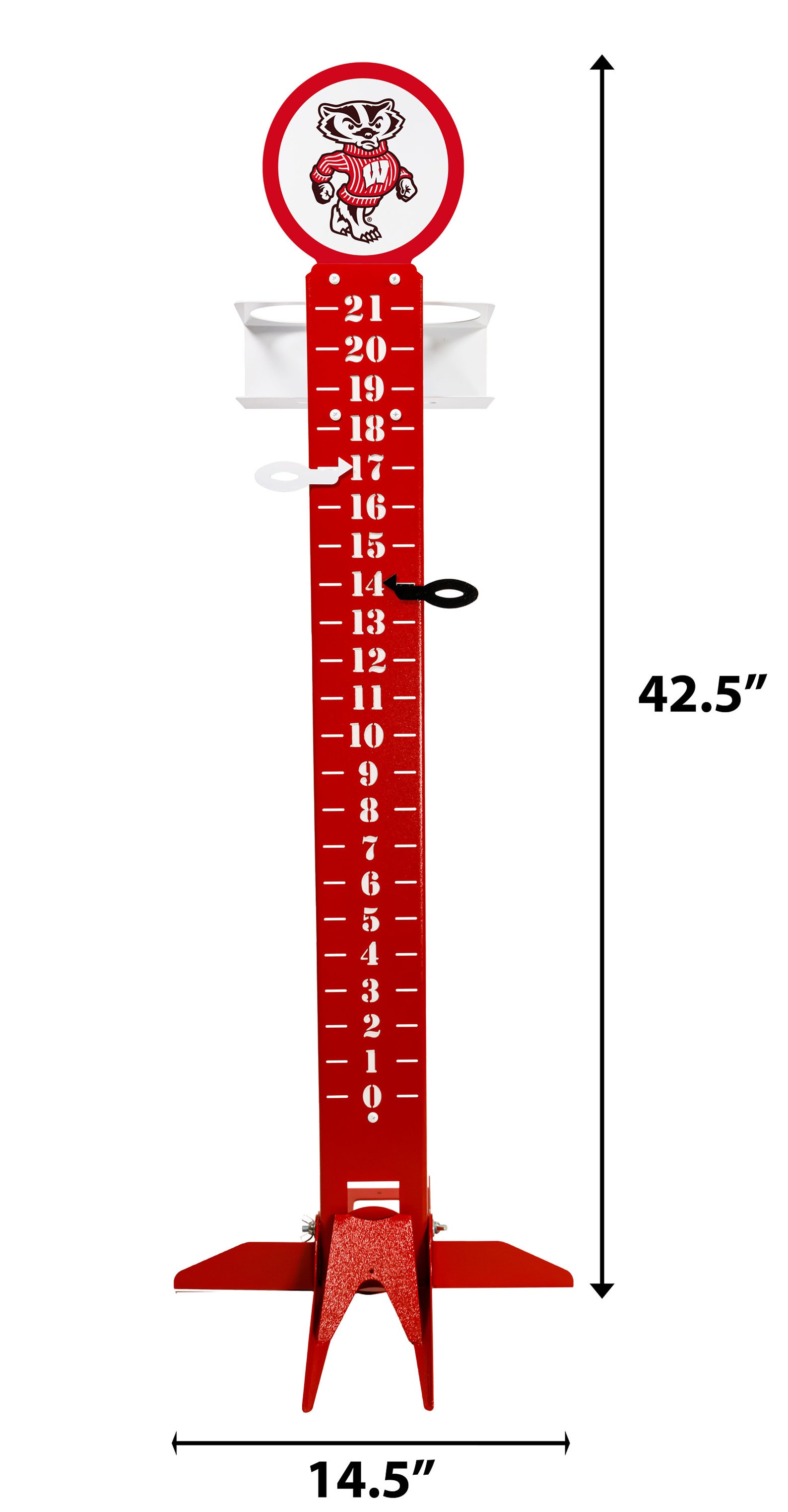 University of Wisconsin Badgers Bucky Steel Metal Lawn Scoreboard Cup ...