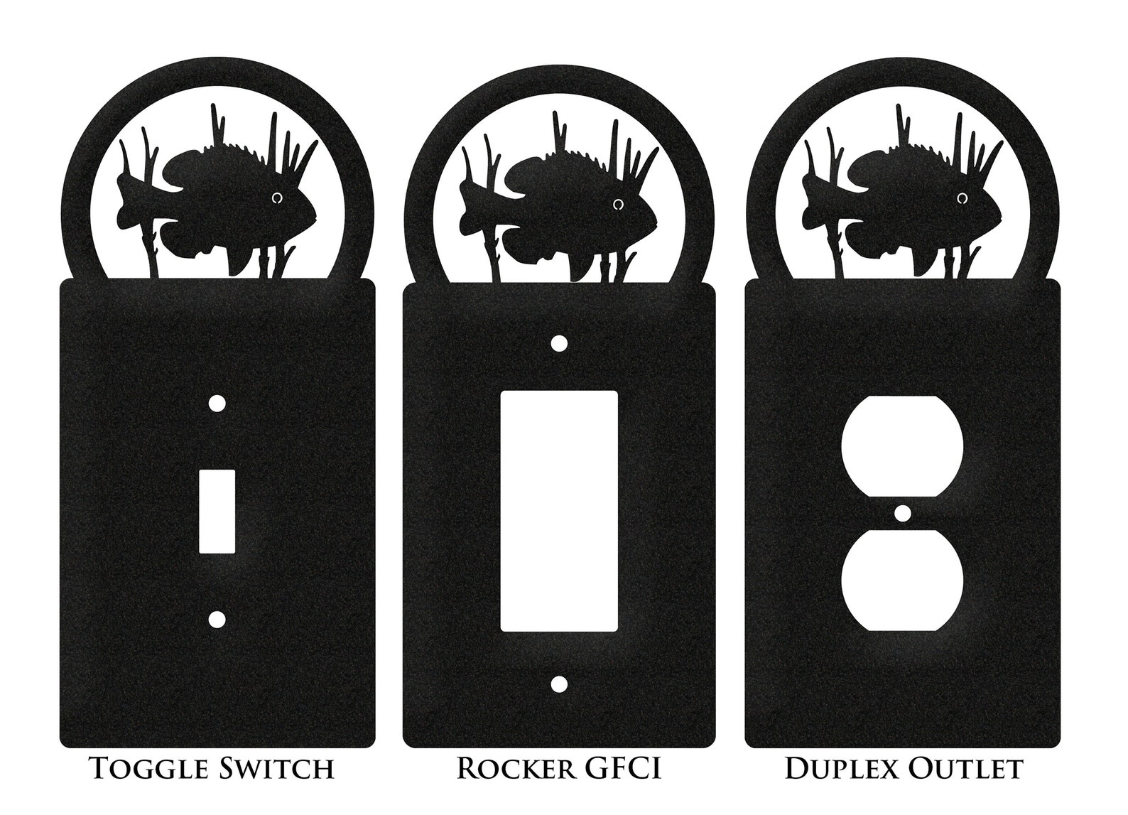 Sun Pan Fish Light Switch Double Plate Cover - Etsy