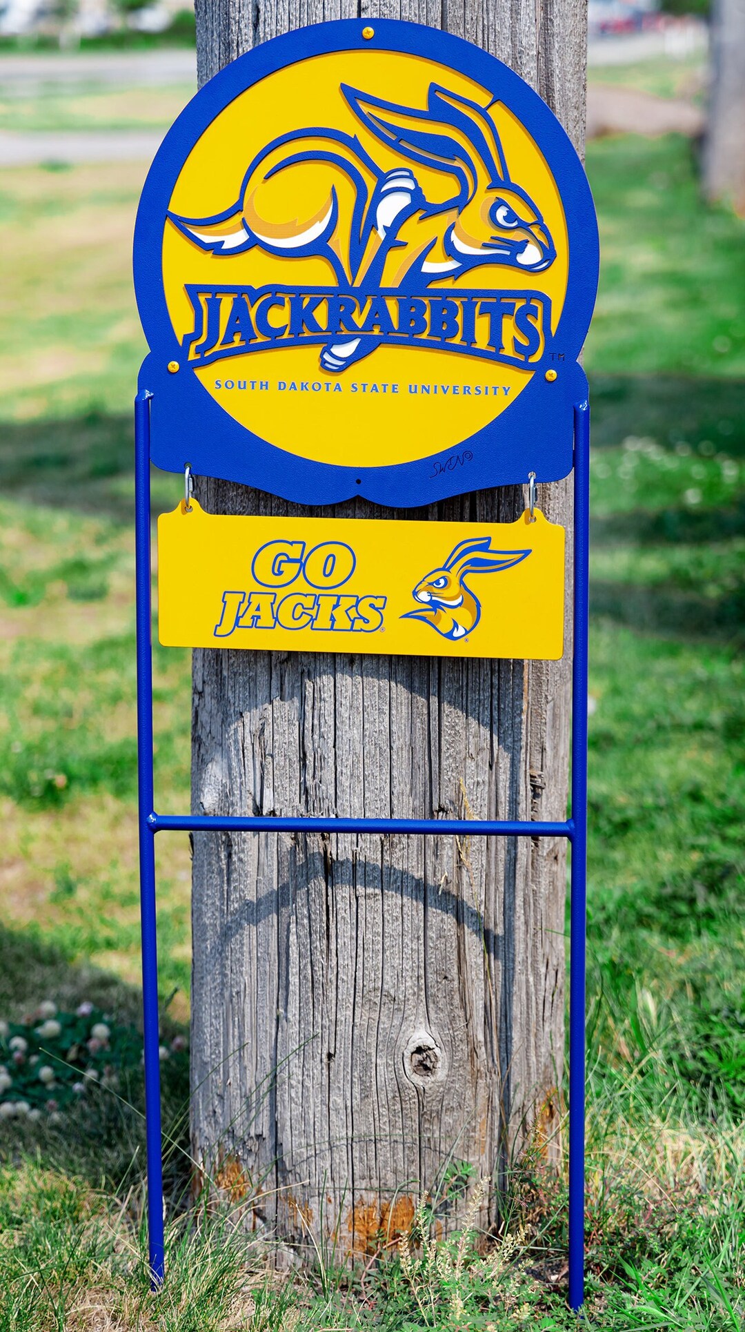 SDSU Jackrabbits Collegiate Logo Metal Yard Sign - Etsy