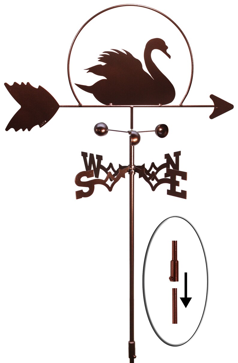 Hand Made Swan Bird Weathervane NEW - Etsy