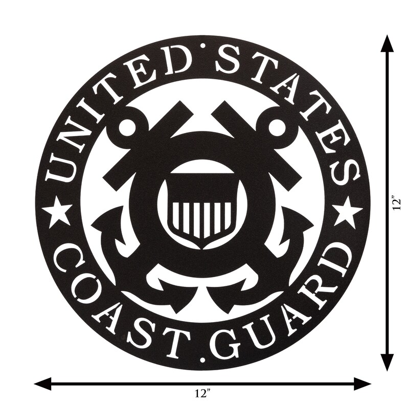 Hand Made Armed Services US Coast Guard Scenic Art Wall Design - Etsy