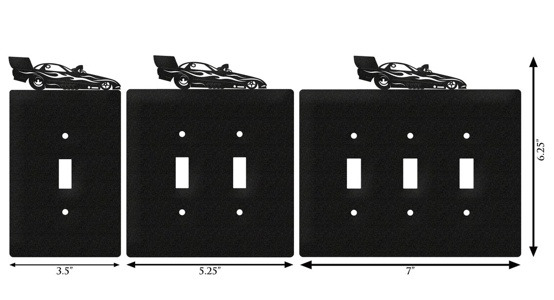 Farrell Funny Car Auto Racing Light Switch Triple Plate Cover - Etsy