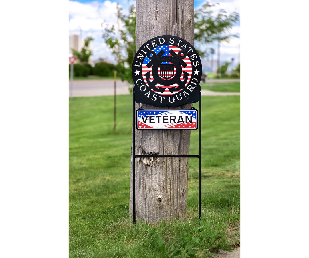 Armed Services US Coast Guard USCG Military Metal Yard Sign - Etsy
