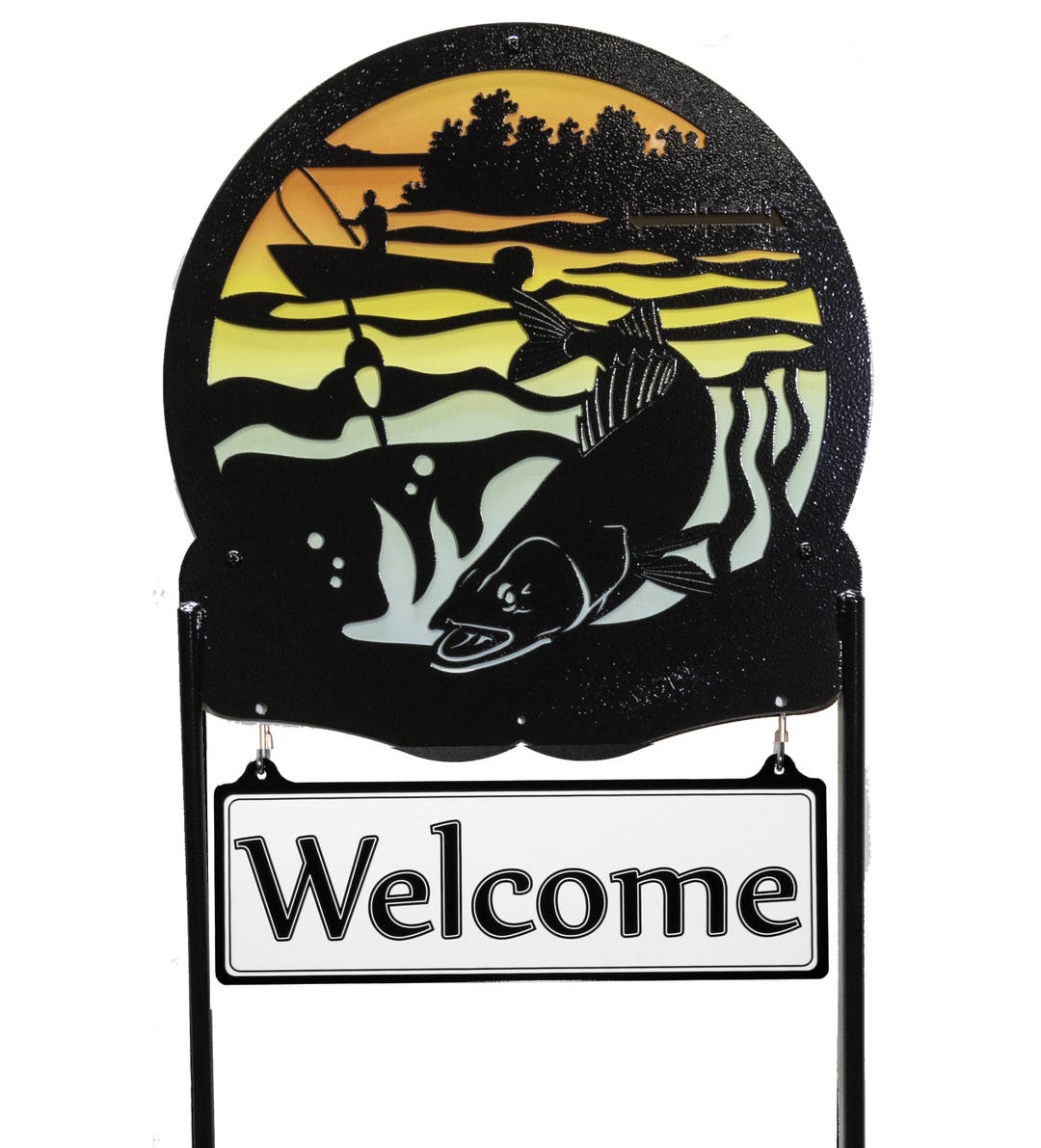 Walleye Metal Yard Sign - Etsy