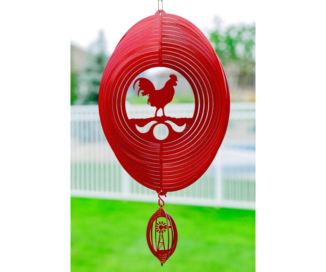 Rooster Cuckoo Bird Chicken Swirly Metal Wind Spinner - Etsy