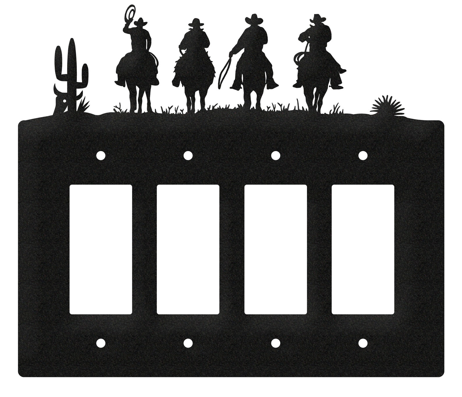Three Cowboys Western Light Switch Quad Plate Cover - Etsy