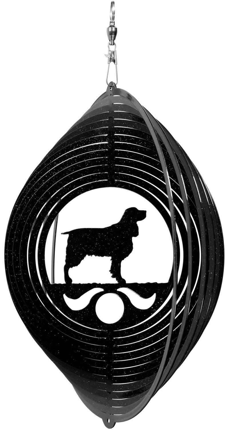 Springer Spaniel Dog Circle Swirly Metal Wind Spinner - Etsy