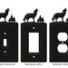 Wolf Wildlife Light Switch Triple Plate Cover - Etsy