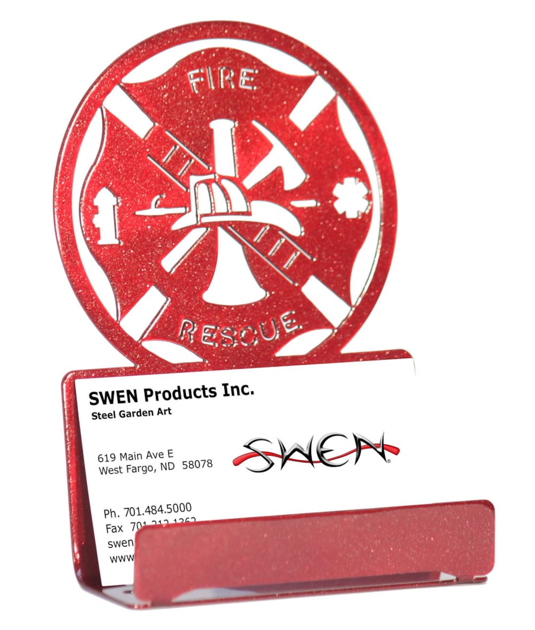 Fire Rescue Fireman Red Metal Business Card Holder - Etsy
