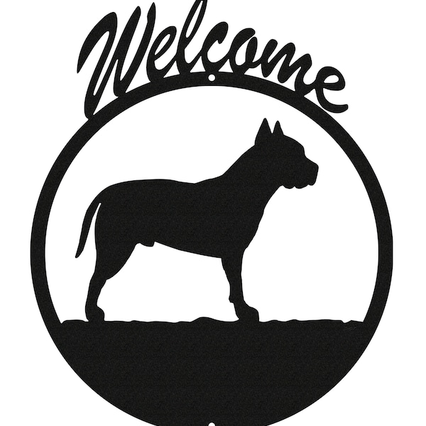 Pit Bull Welcome Sign - Etsy