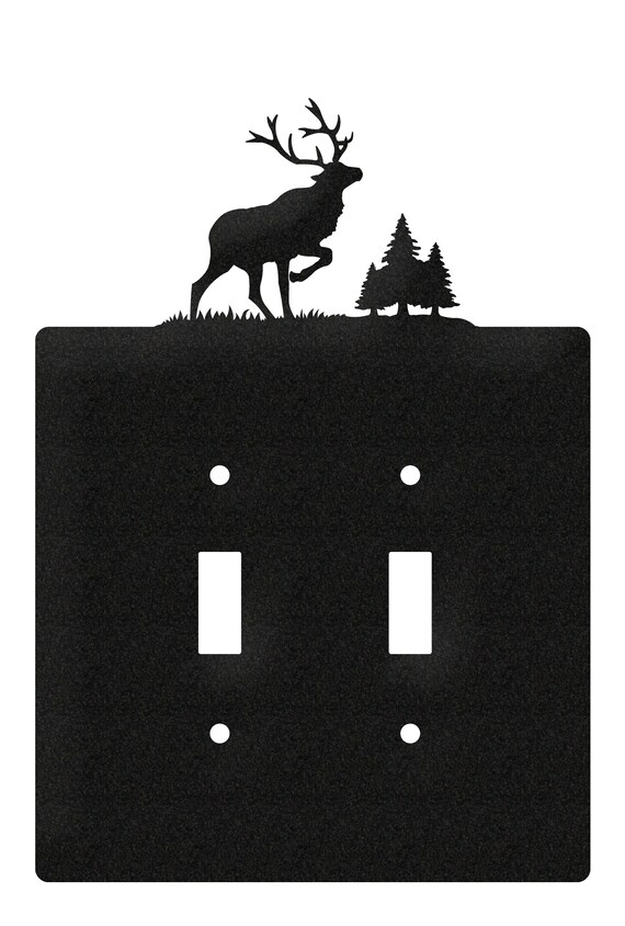 Elk Wildlife Caribou Light Switch Double Plate Cover | Etsy