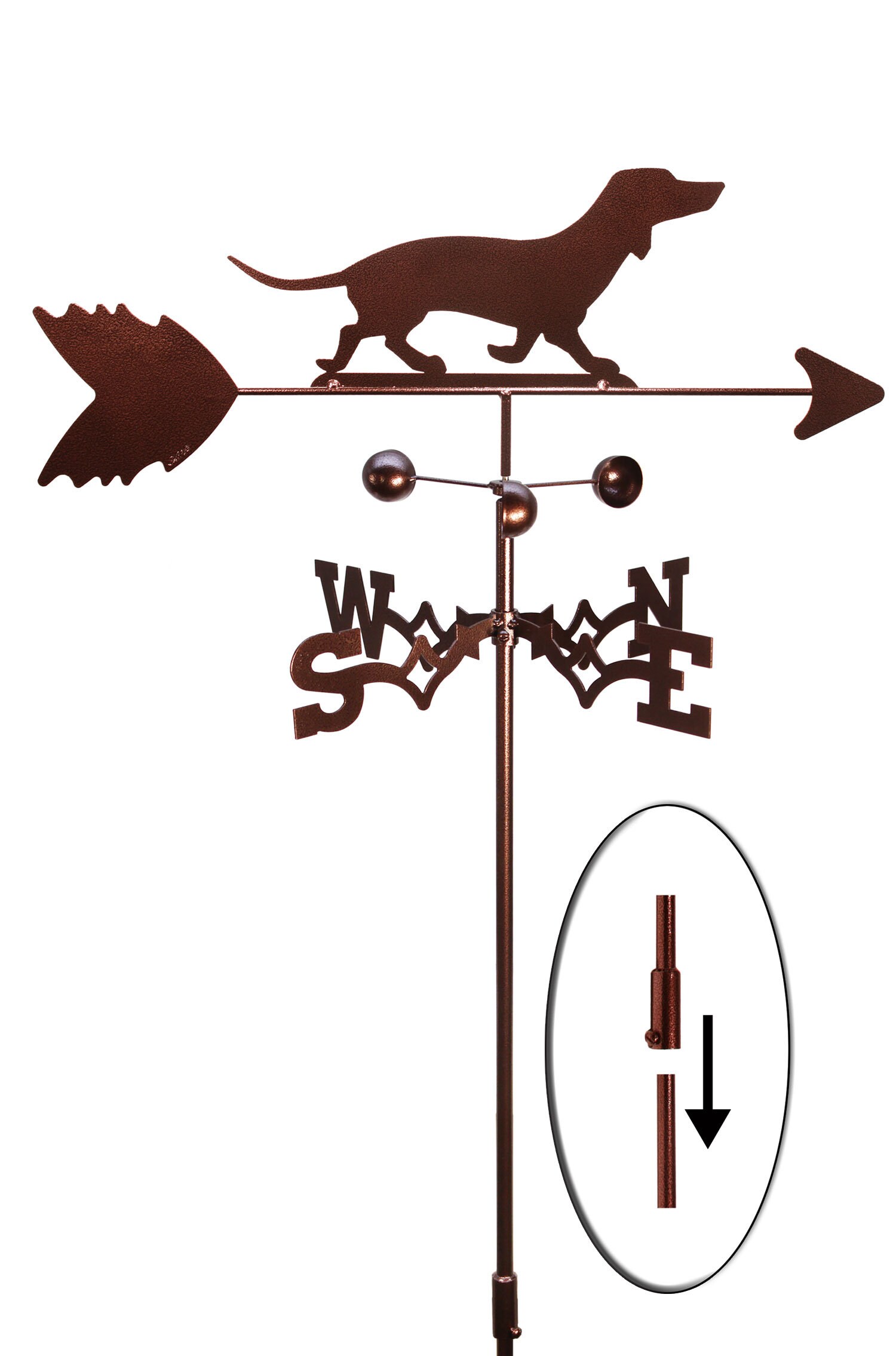 Hand Made Dachshund Dog Weathervane NEW - Etsy