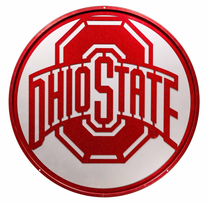 Hand Made Ohio State Buckeyes Scenic Art Wall Design - Etsy