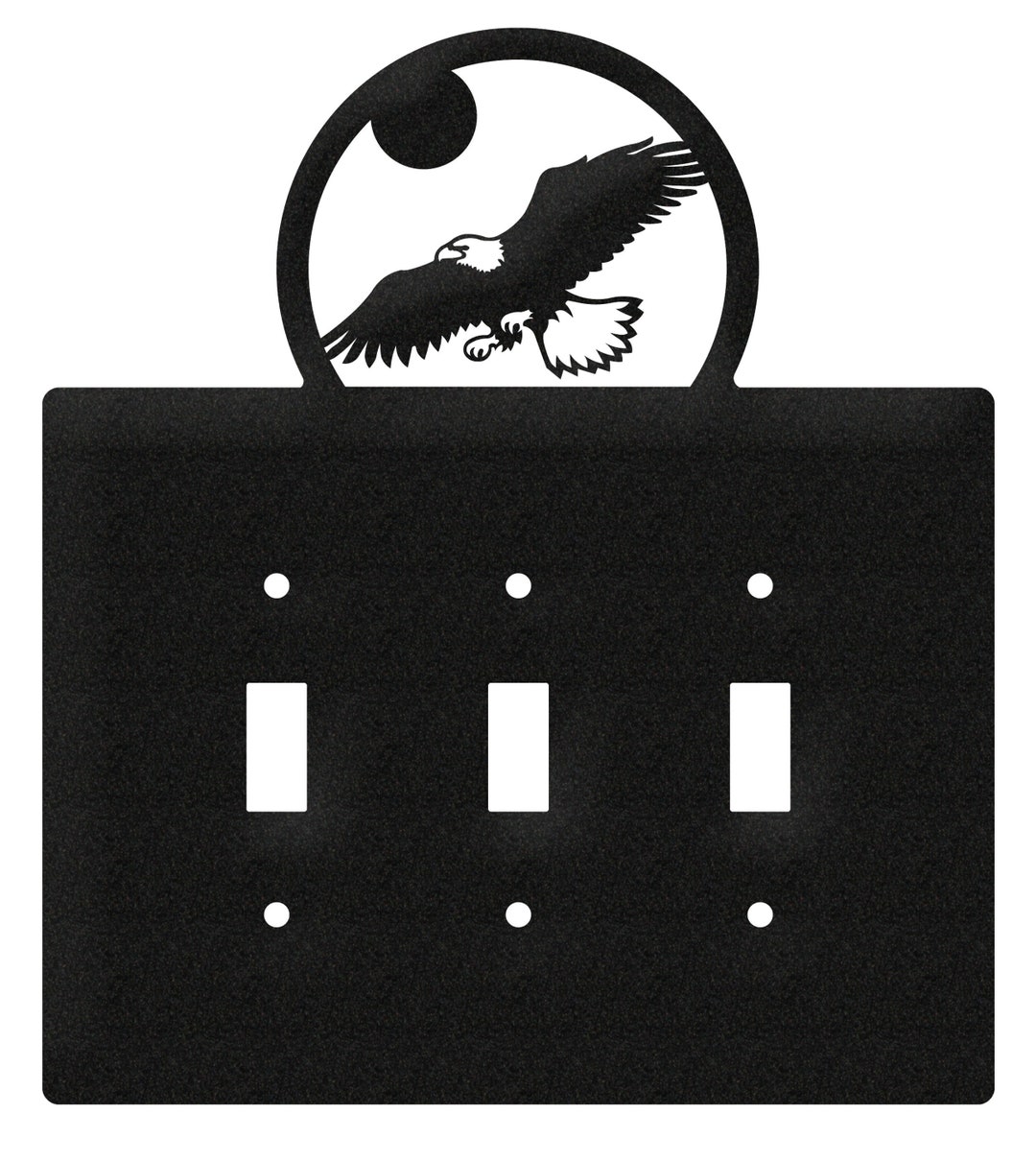 Bald Eagle Hawk Bird Light Switch Triple Plate Cover - Etsy