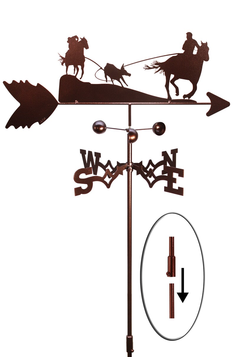 Hand Made Team Roper Cowboy Horse Weathervane NEW - Etsy