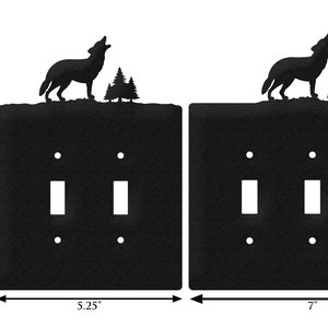 Wolf Wildlife Light Switch Plate Cover - Etsy