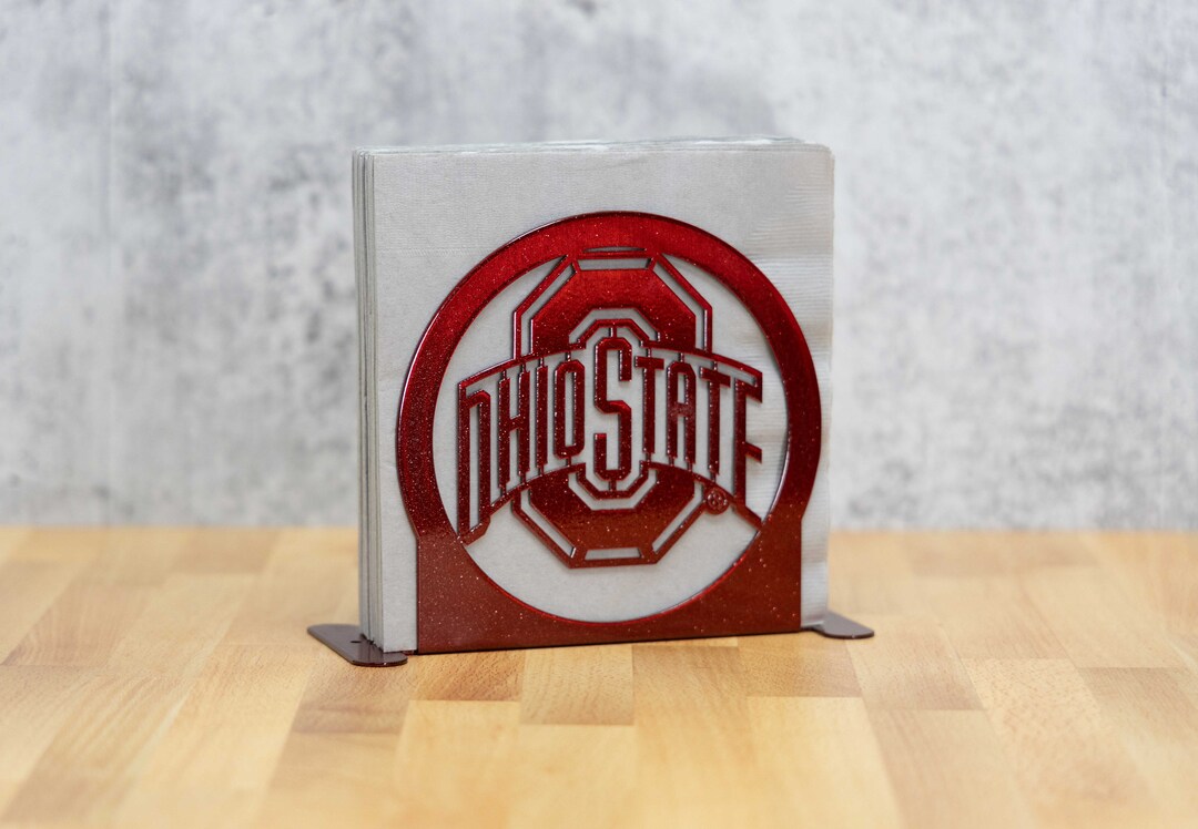 Ohio State Buckeyes Metal Letter Napkin Card Holder - Etsy