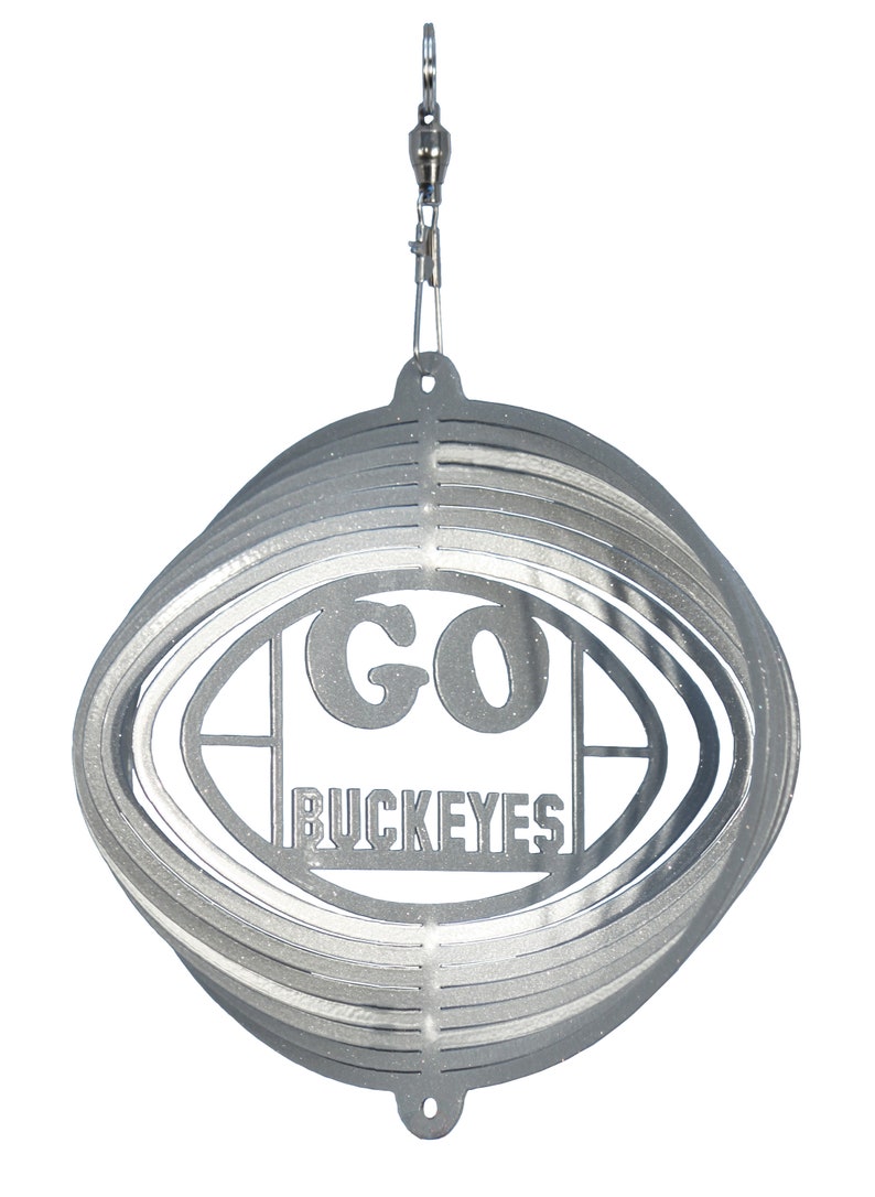 Ohio State Buckeyes Mini Swirly Metal Wind Spinner - Etsy
