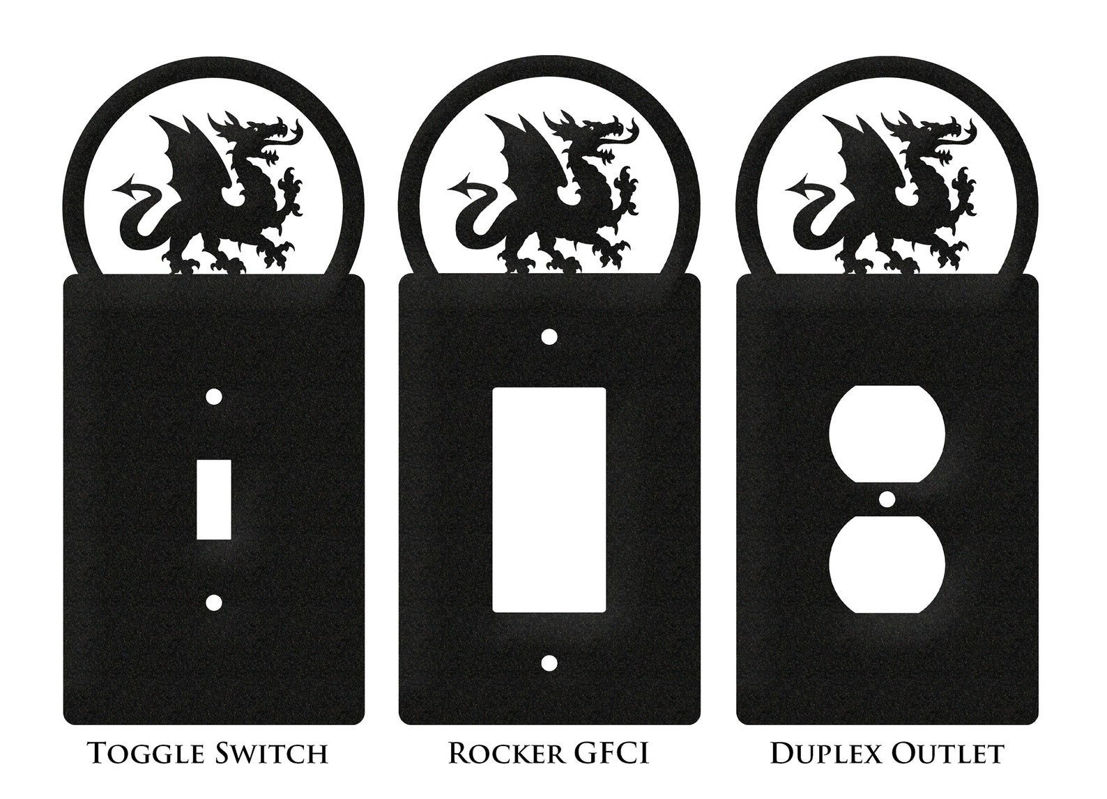 Dragon Light Switch Triple Plate Cover | Etsy