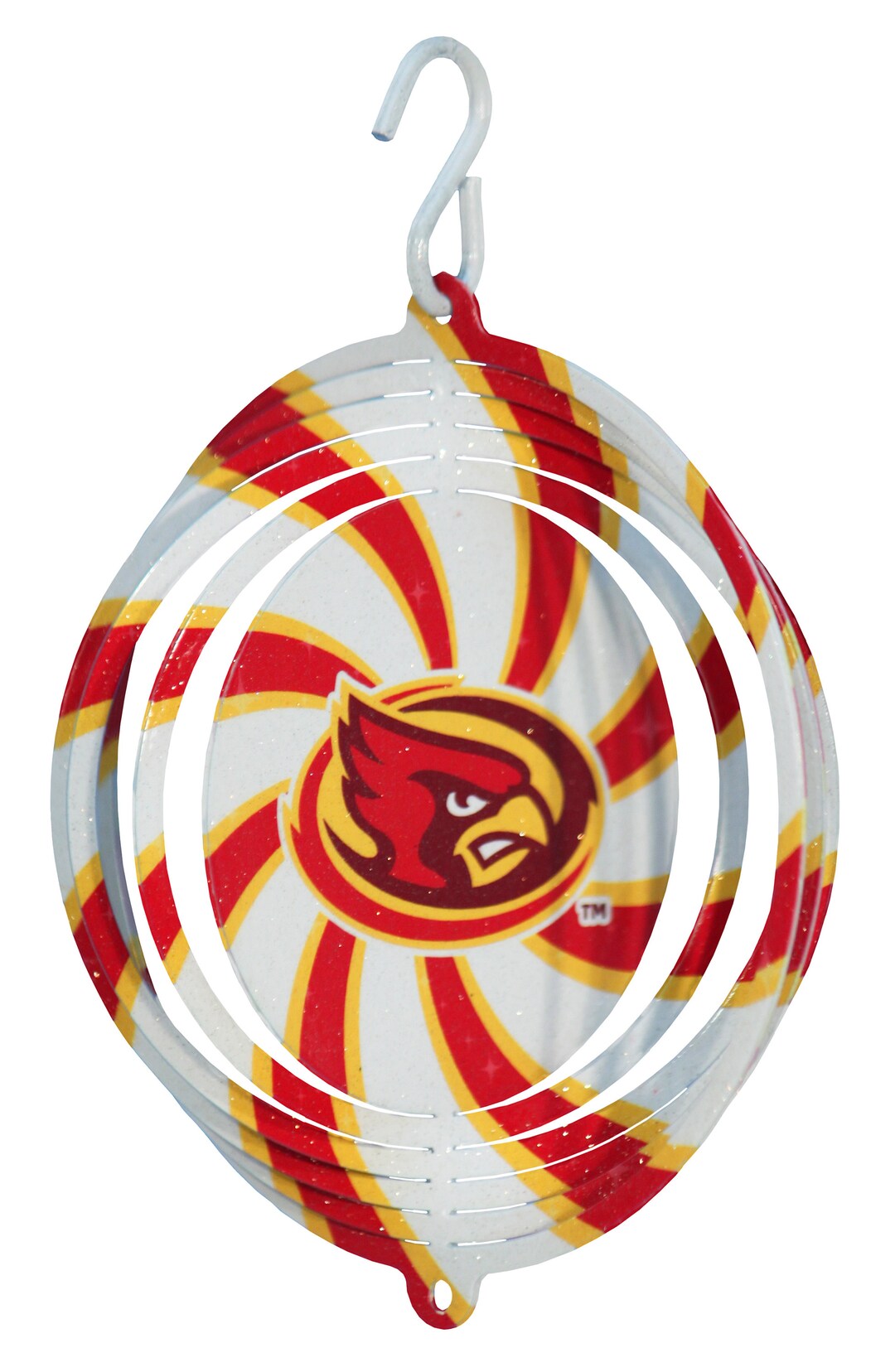 Iowa State I State Tini Swirly Metal Christmas Tree Ornament Wind ...