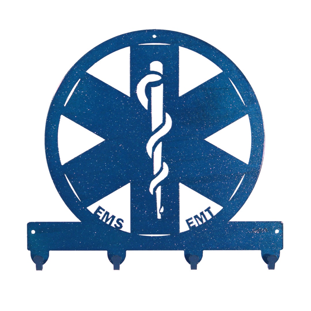 Emergency Medical Services EMS EMT Metal Key Chain Holder Hanger - Etsy