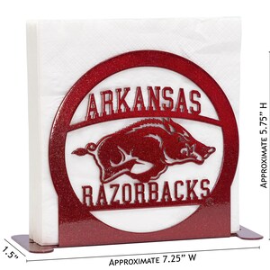 Arkansas Razorbacks Metal Letter Napkin Card Holder - Etsy