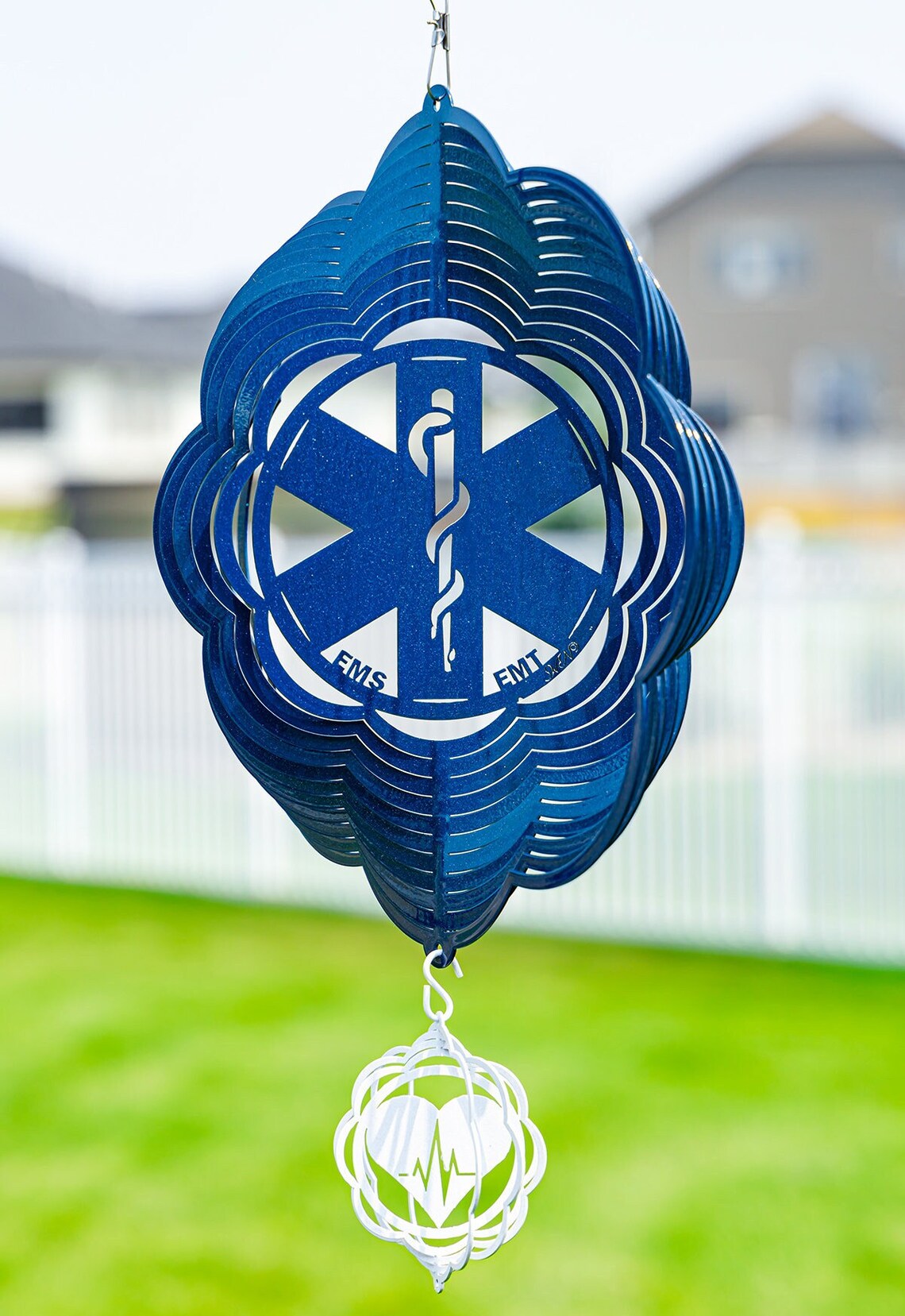 Emergency Medical Services EMS EMT Swirly Metal Wind Spinner | Etsy
