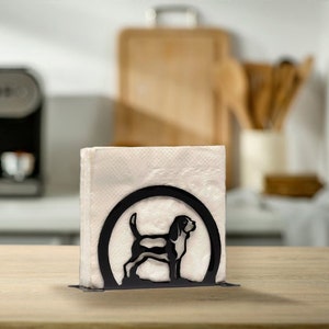 Beagle Dog Metal Letter Napkin Card Holder - Etsy