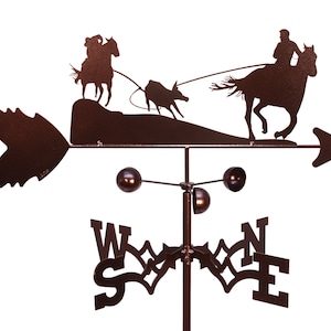 Hand Made Team Roper Cowboy Horse Weathervane NEW - Etsy