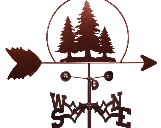 Hand Made Pine Tree Wildlife Weathervane NEW - Etsy