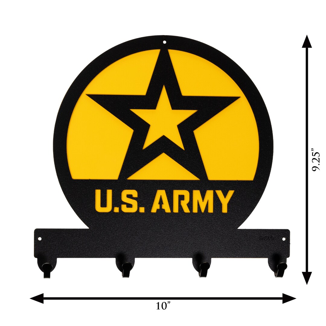 Armed Services US Army Military Metal Key Chain Holder Hanger - Etsy