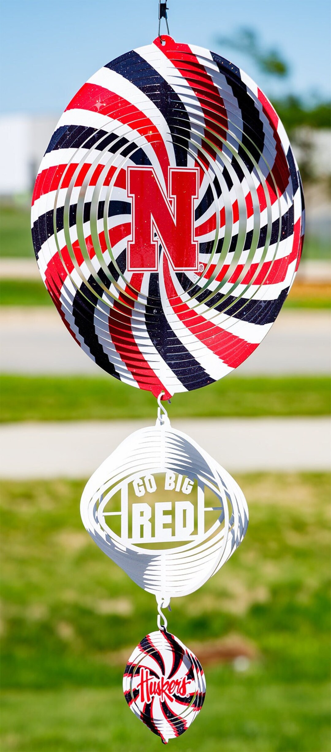 Nebraska Huskers Cornhuskers Go Big Red Multi Swirly Metal - Etsy