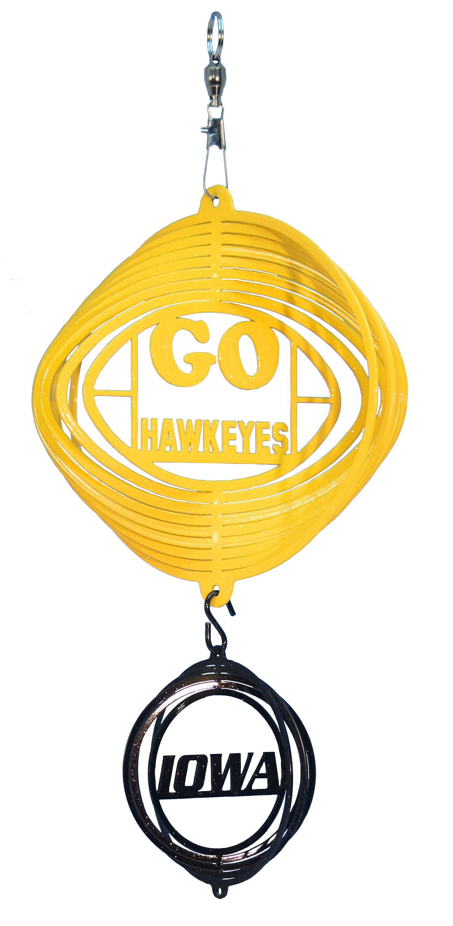 Iowa Hawkeyes Mini Swirly Metal Wind Spinner - Etsy