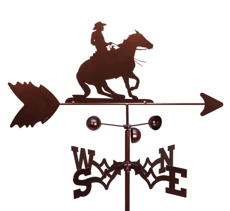 Hand Made Reining Roper Cowboy Horse Weathervane NEW - Etsy