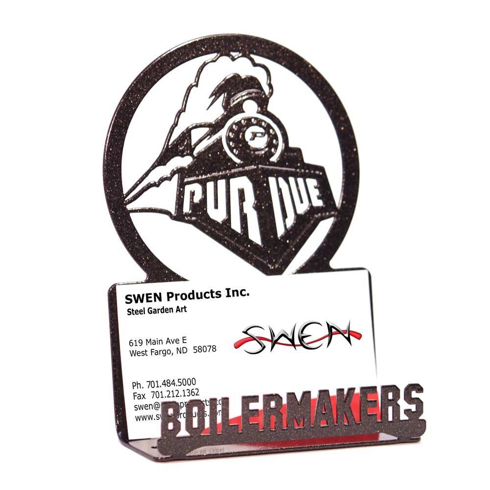 Purdue Boilermakers Metal Business Card Holder - Etsy