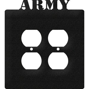 Armed Services US Army Military Light Switch Double Plate - Etsy