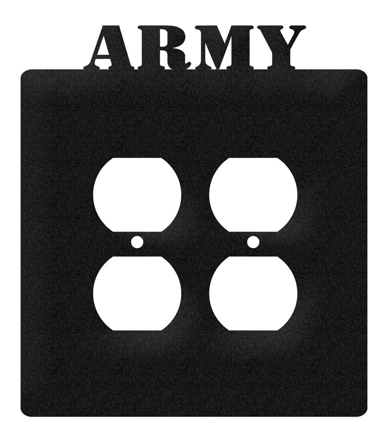 Armed Services US Army Military Light Switch Double Plate | Etsy