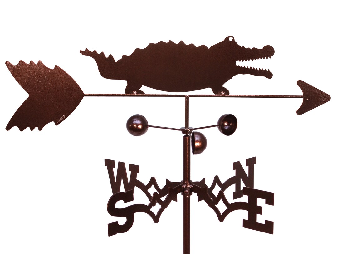 Hand Made Alligator Crocodile Gator Weathervane NEW - Etsy