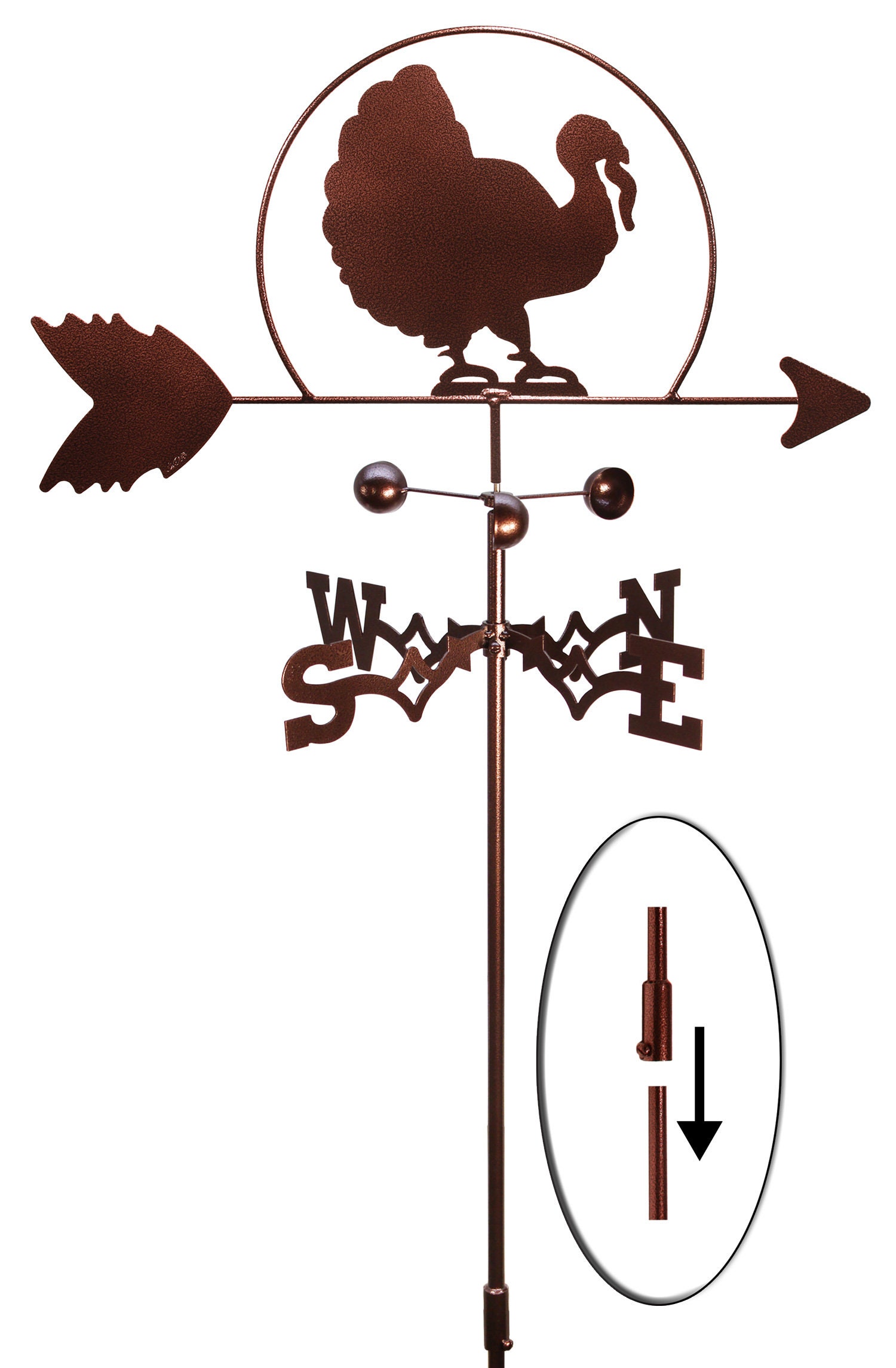 Hand Made Turkey Thanksgiving Bird Weathervane NEW - Etsy