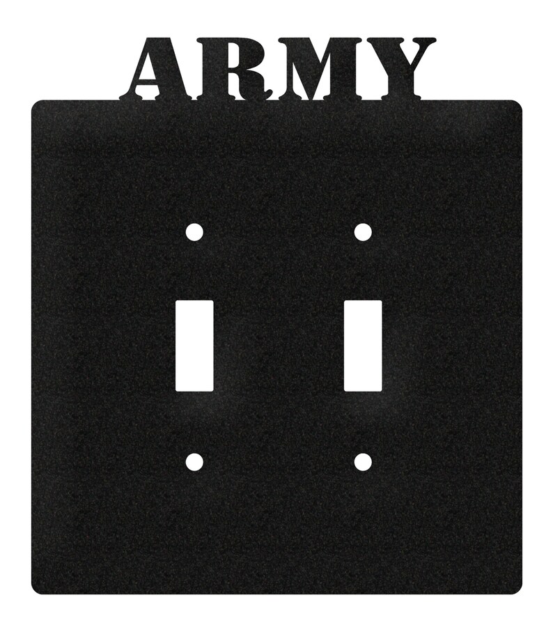 Armed Services US Army Military Light Switch Double Plate | Etsy