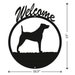 Dog Jack Russell Black Metal Welcome Sign - Etsy